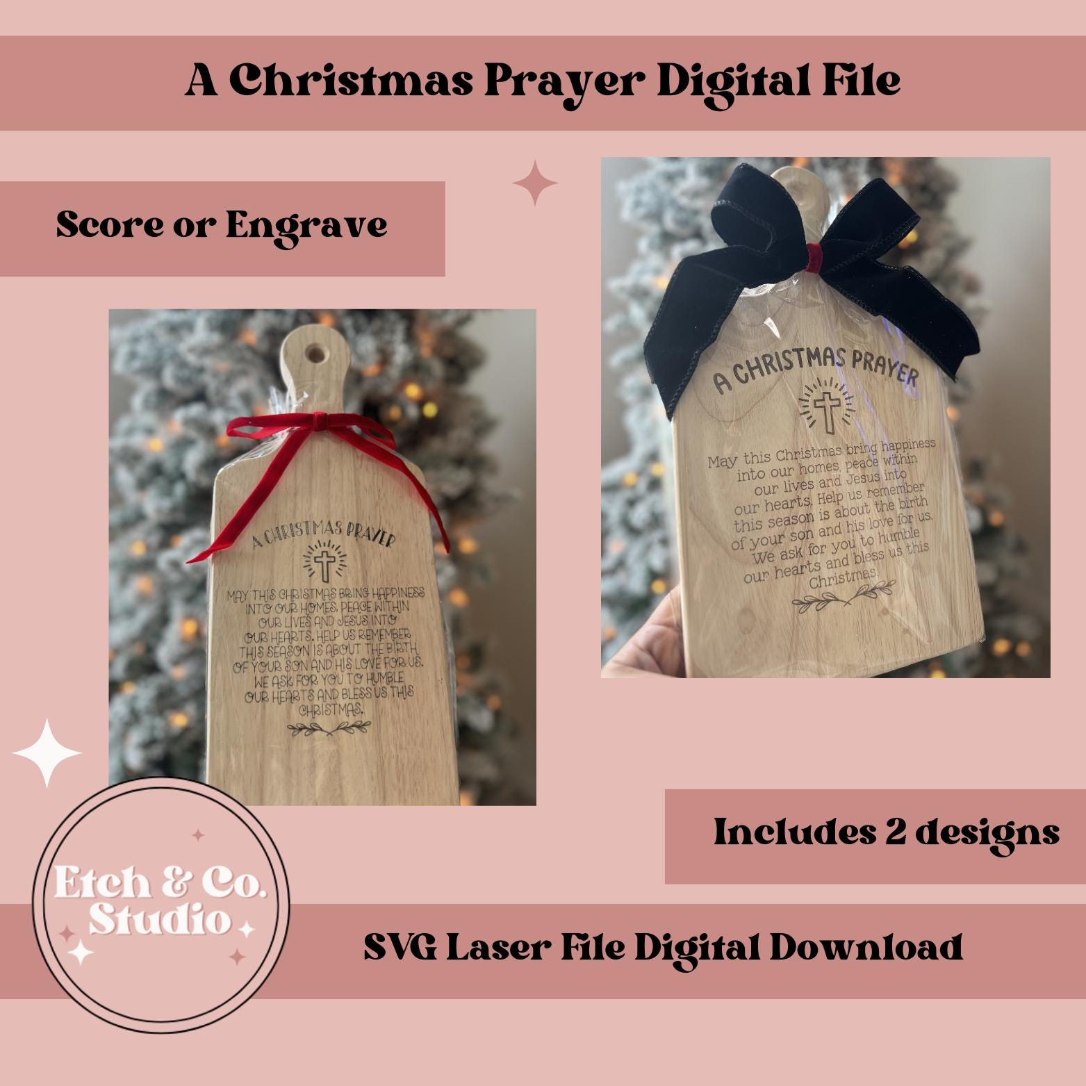 Christmas Prayer SVG, Laser Cut File (digital Download) - Etsy