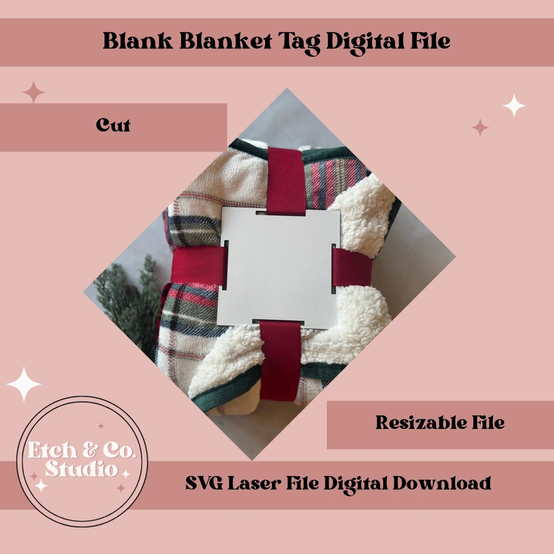 Christmas Blanket Tag SVG, Laser Cut File (digital Download) - Etsy