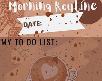 Digital Morning Routine Planner! Printable - Etsy
