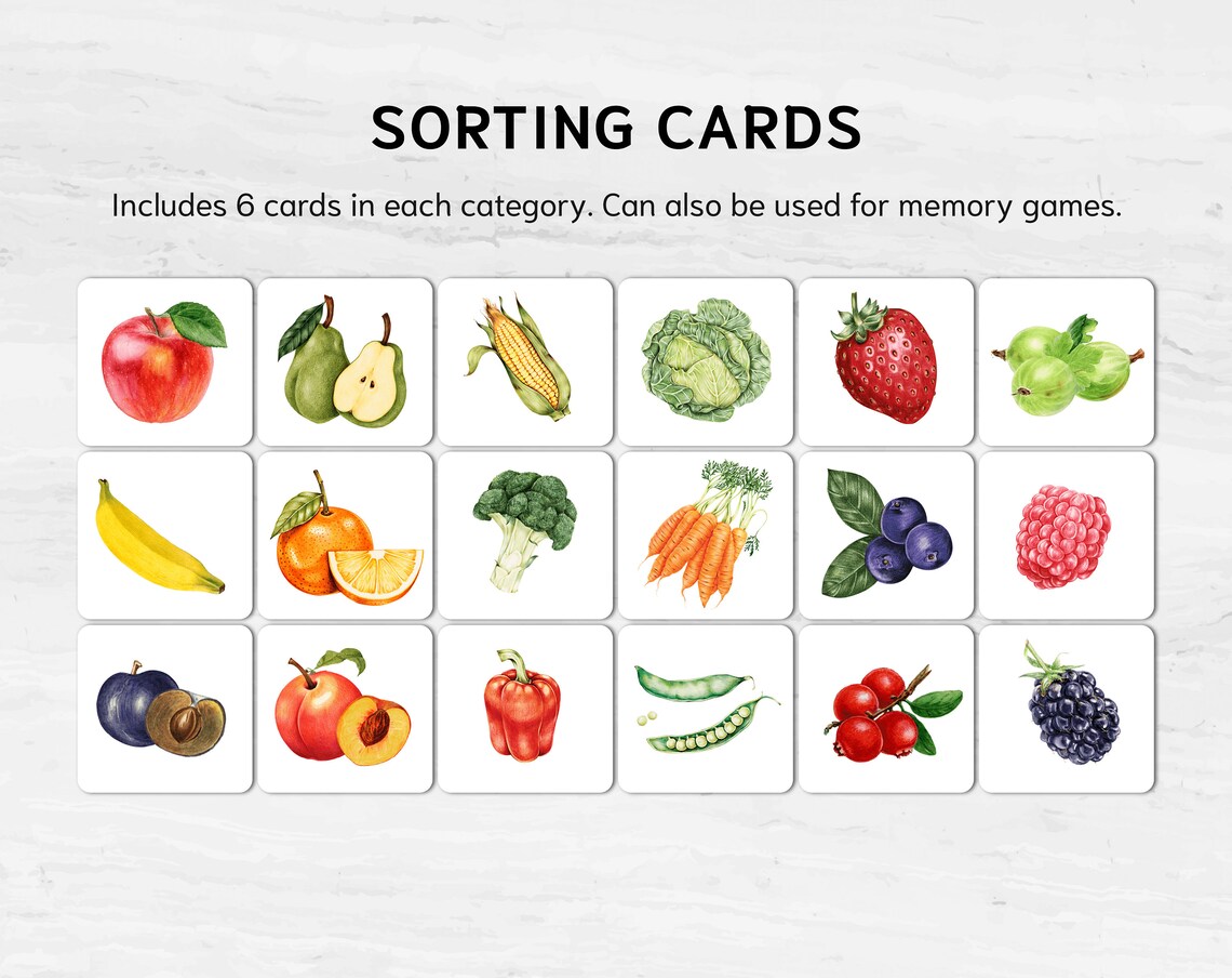 Preschool Category Sorting Activity. Printable Montessori Math ...