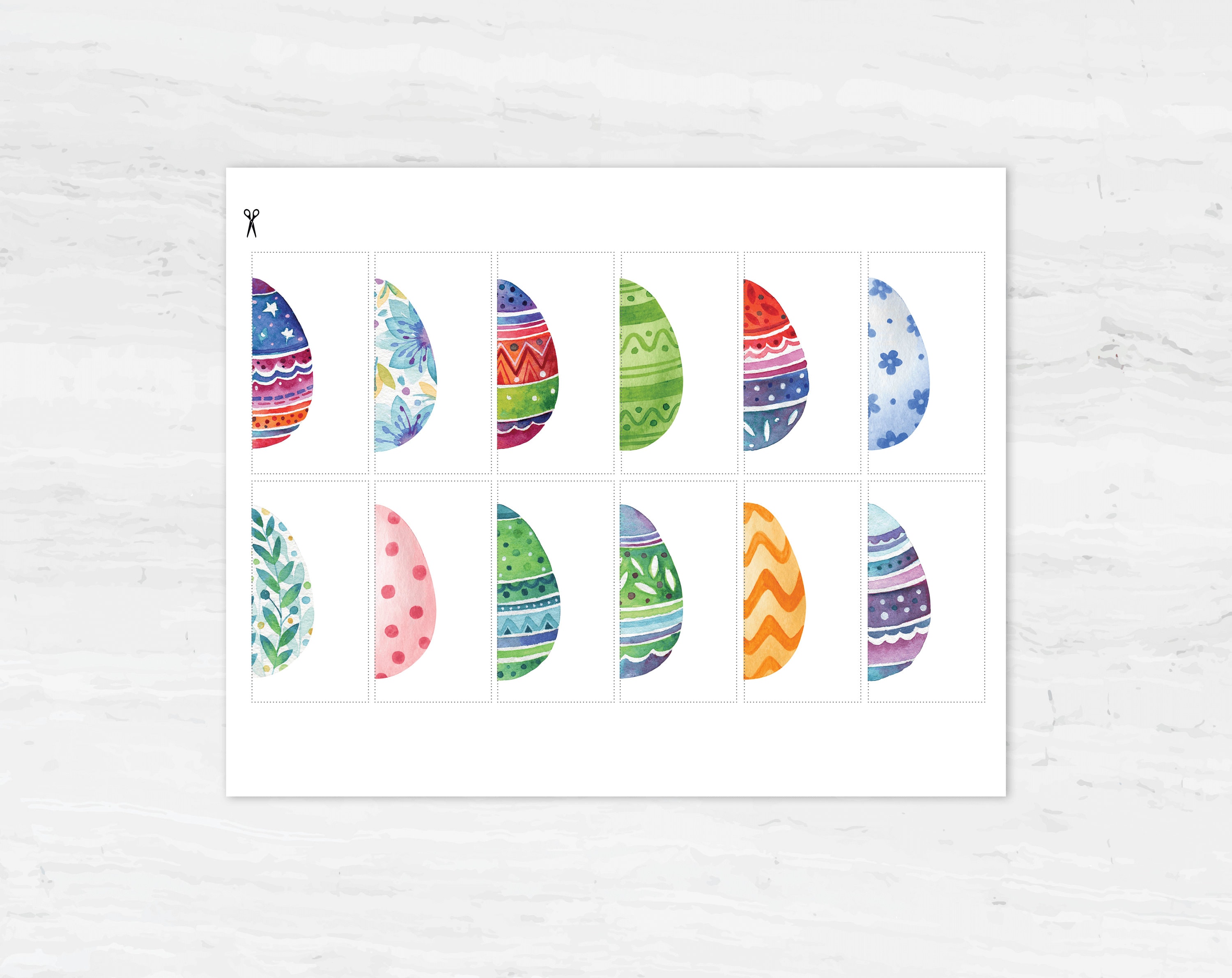 Easter Egg Matching Game for Toddlers, Montessori Materials - Fun and ...