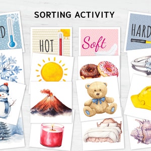 Explore Opposites Sorting Activity: Hot-or-cold Montessori-styled Logic ...