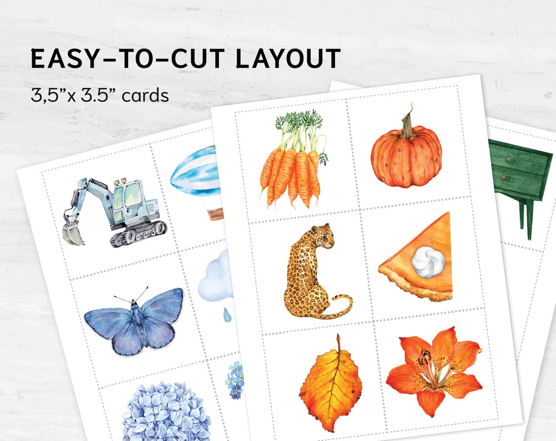 Montessori Color Sorting Printable Cards: Toddler's - Etsy