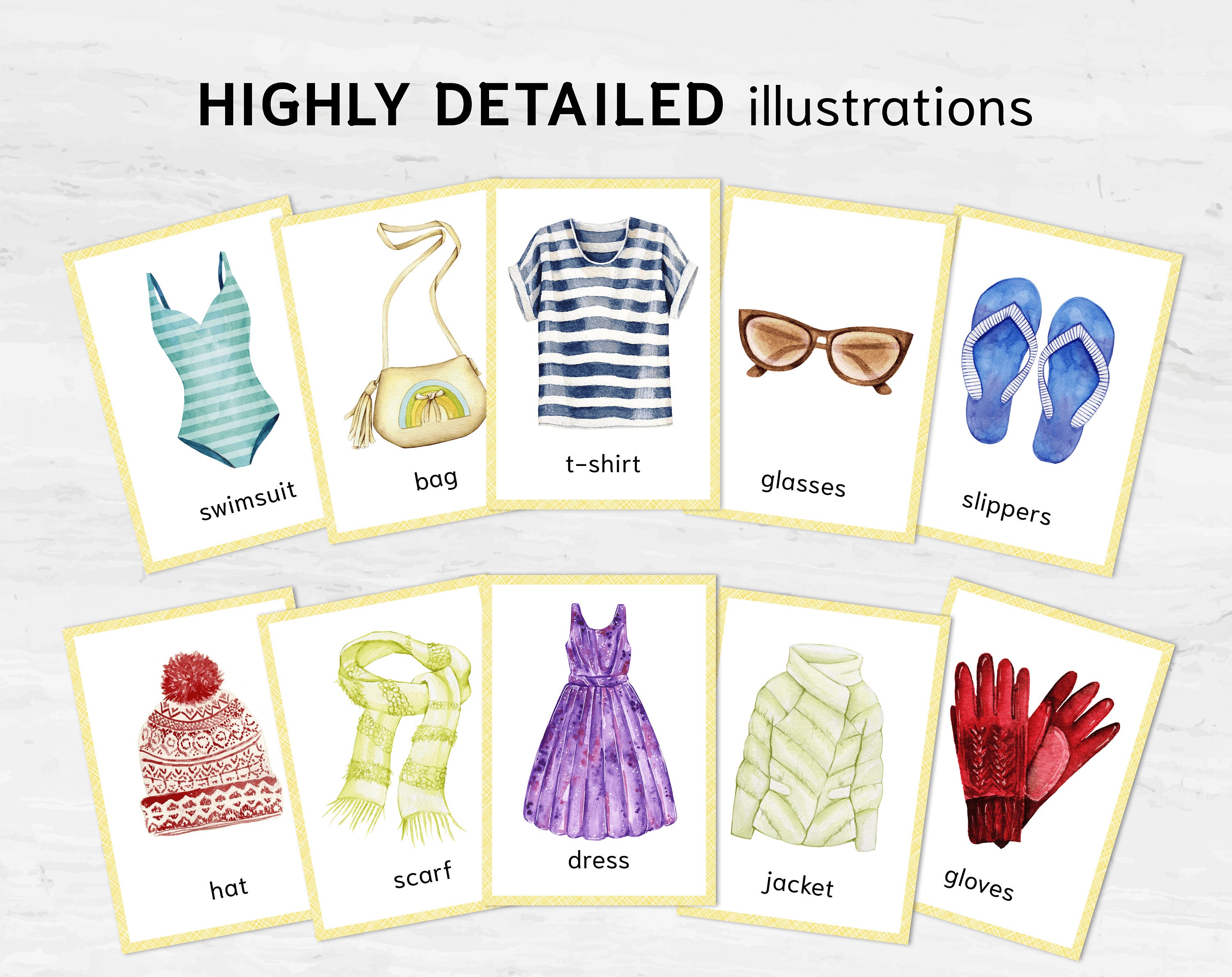 Montessori Clothes Flashcards - a Printable Homeschool Material With ...