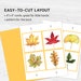 Autumn Puzzle: Fall Leaves Matching Game for Toddlers. - Etsy