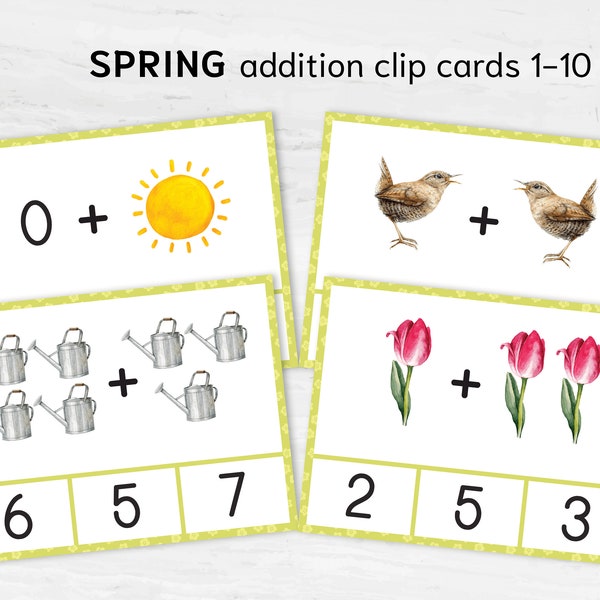 Count and Clip Cards - Etsy