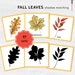 Fall Leaves Shadow Matching Cards. Montessori-based Learning Leaf ...