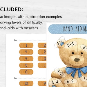 Montessori Math Subtraction Worksheet Practice. Printable Math Game ...