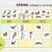 Preschool Category Sorting Activity. Printable Montessori Math ...