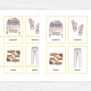 Montessori Clothes Flashcards - a Printable Homeschool Material With ...