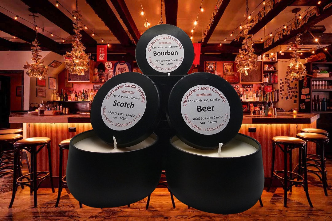 One Bourbon, One Scotch, One Beer 3 Candles - Etsy
