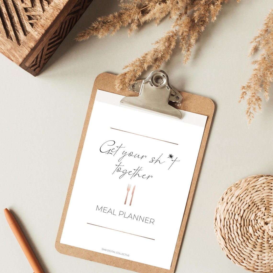 SIMPLE Meal Planner Printable for MOMS, Meal Tracker, Meal Plan & Prep ...