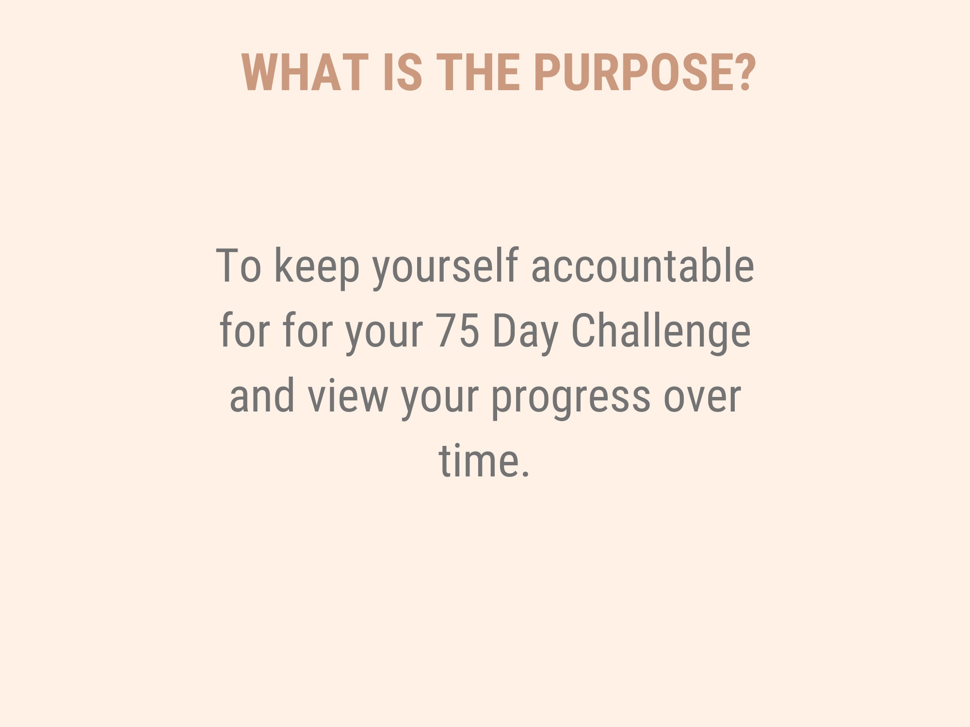 75 Tough Challenge PDF Printable Instant Download 75 Day Challenge ...