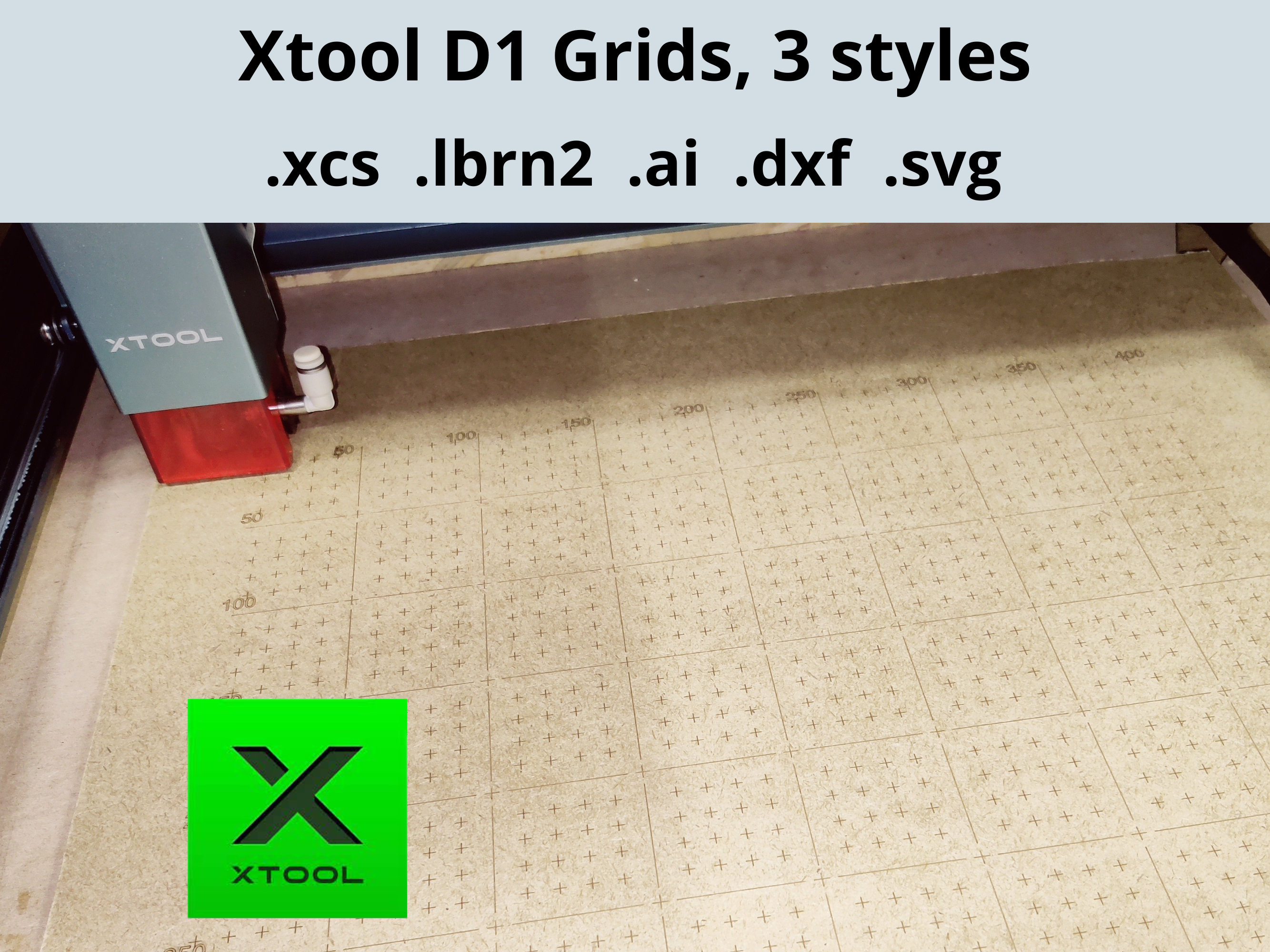 Xtool Creative Space Xtool D1 Pro Grid, 400x400 Grid, Xtool Grid ...
