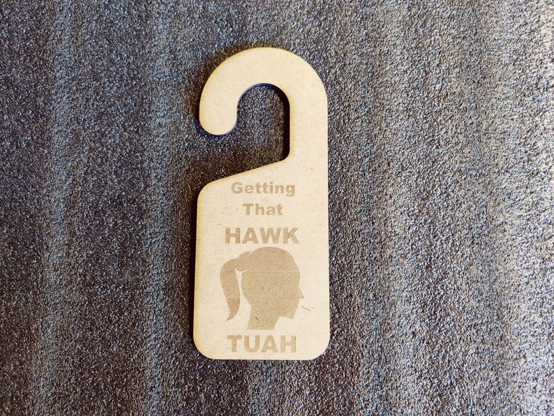 Hawk Tuah Door Sign, Digital Download, SVG File, DXF, Hawk Tuah Spit on ...