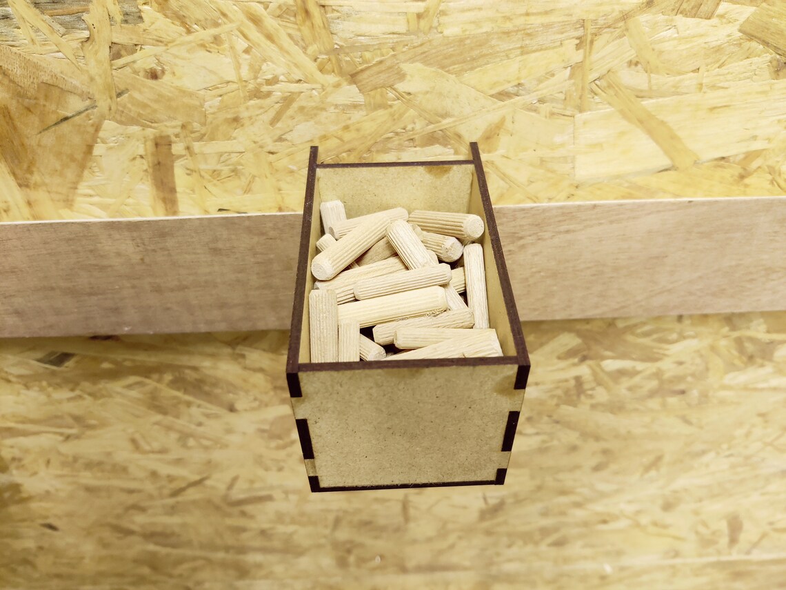 Rectangular Container Box for French Cleat Parts, French Cleats, Laser ...