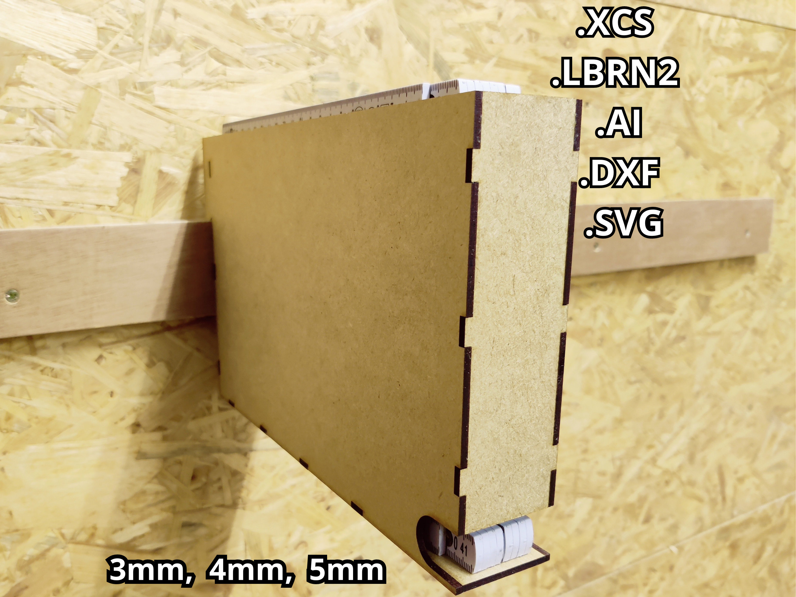 French Cleat Wooden Meter Dispenser, French Cleats, Storage, Laser Cut ...