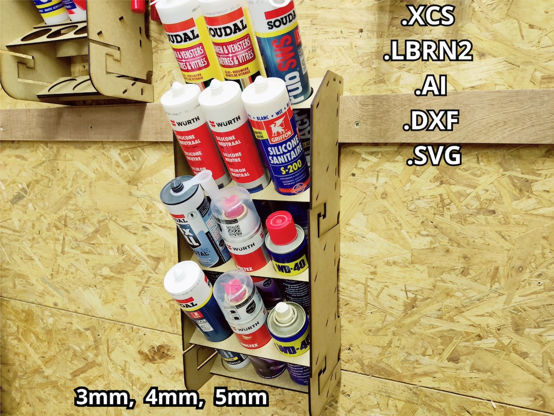 Glue Holder, Paint, Can, Laser Cut File, French Cleat, French Cleat ...