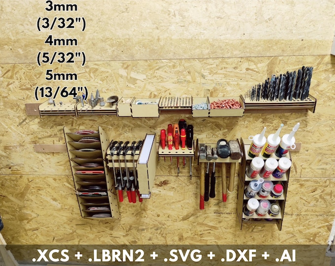 Ultimate French Cleat Plans, French Cleat Storage, Laser Cut File ...