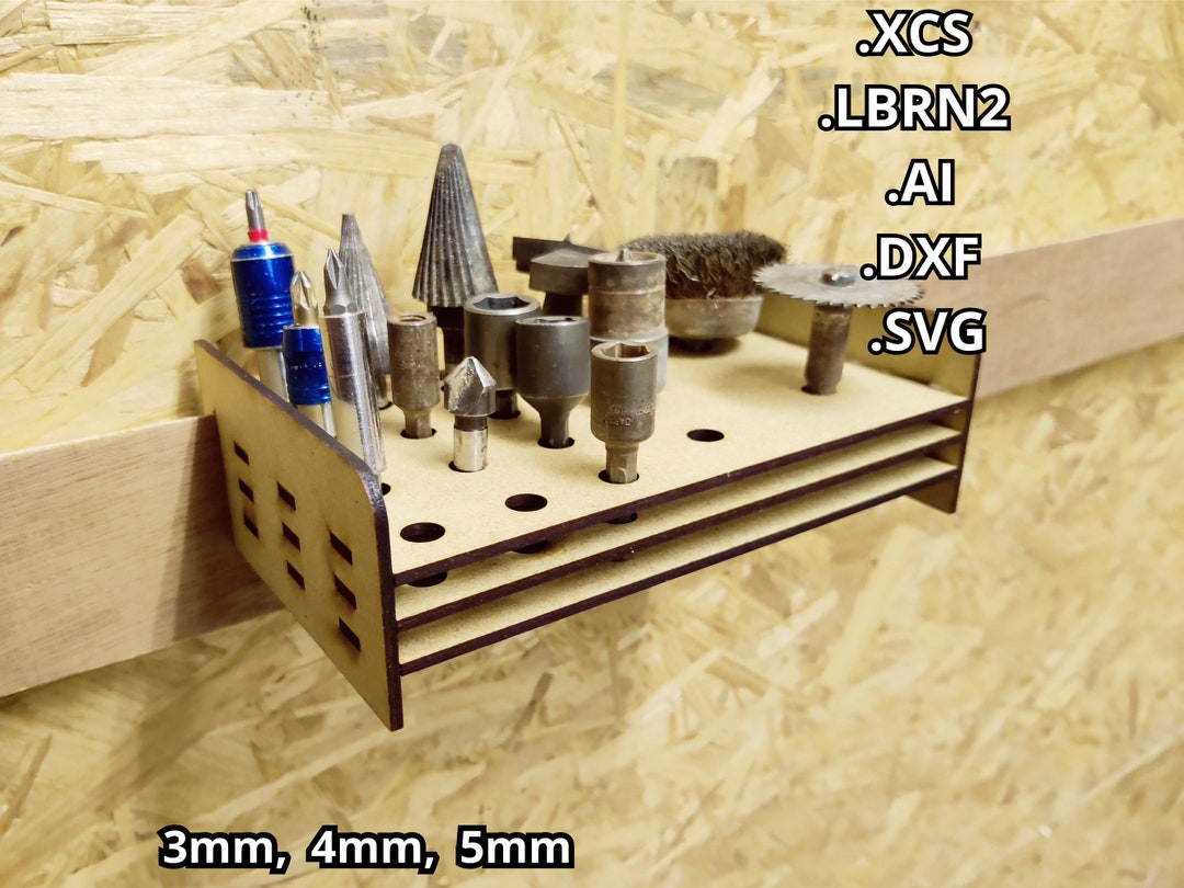 French Cleat Multi Tool Holder, French Cleats, Storage, Laser Cut File ...