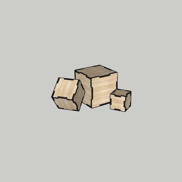 Wood Cube - Etsy