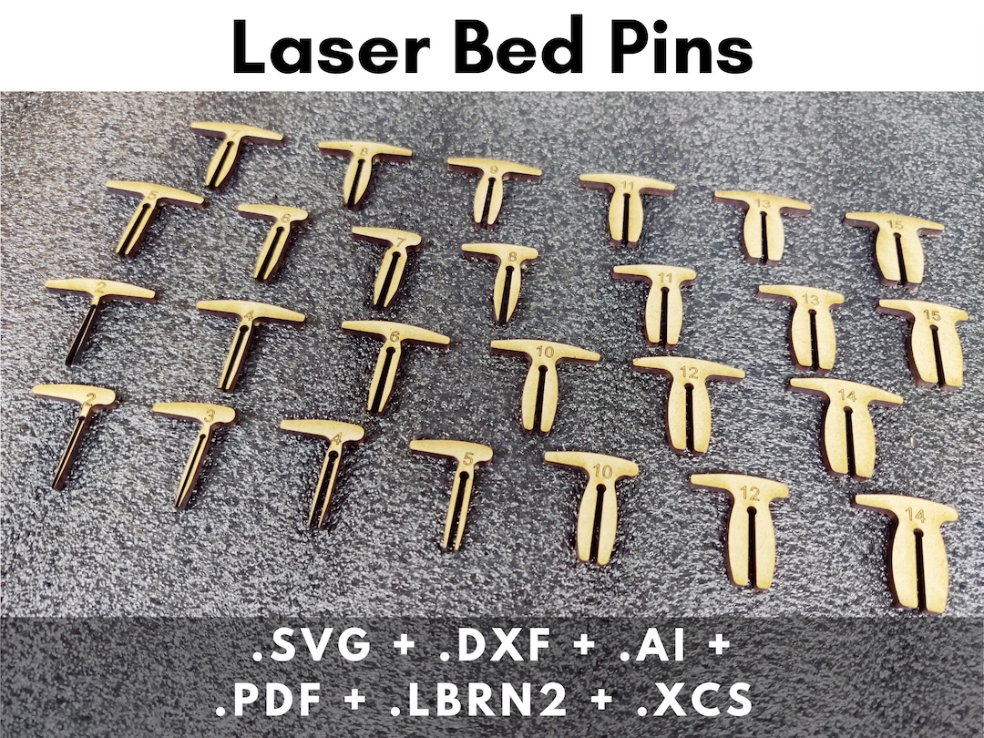 Laser Bed Pins File Pack, Honeycomb Tray Hold-down Clamps, Digital ...