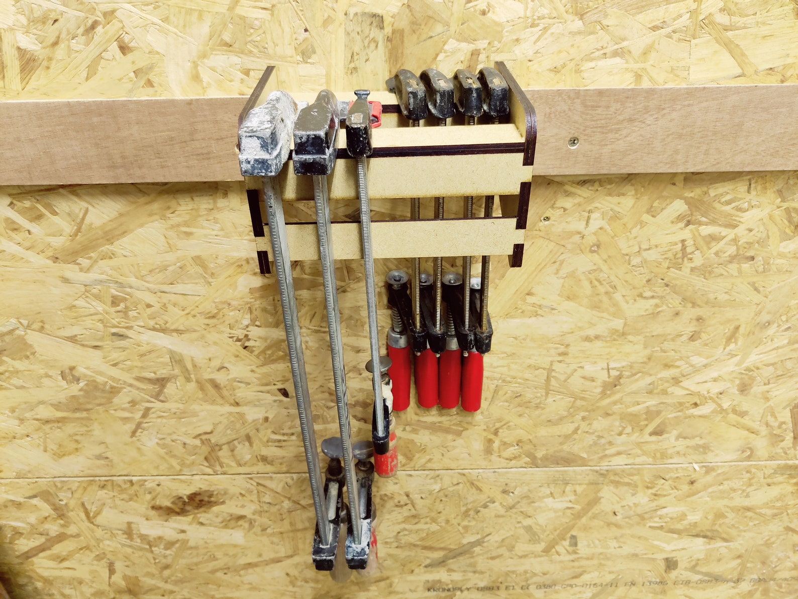 Support for French Cleat Clamp, Clamp Storage, French Cleats, Laser Cut ...