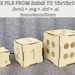 Cube 5x5x5 to 15x15x15 Cm Laser Cutting Cube 3mm 4mm 5mm - Etsy