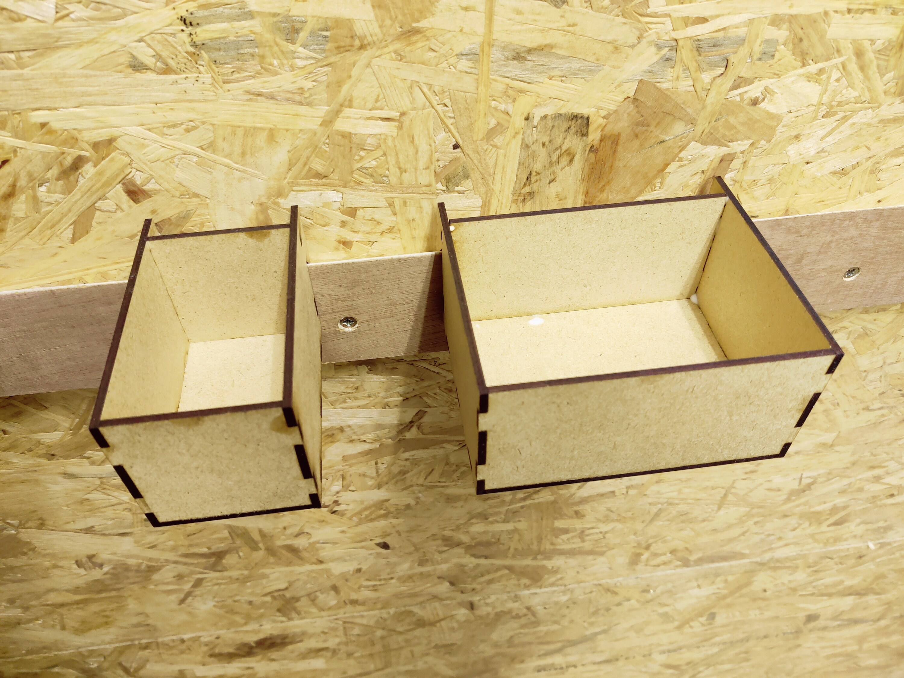 Rectangular Container Box for French Cleat Parts, French Cleats, Laser ...