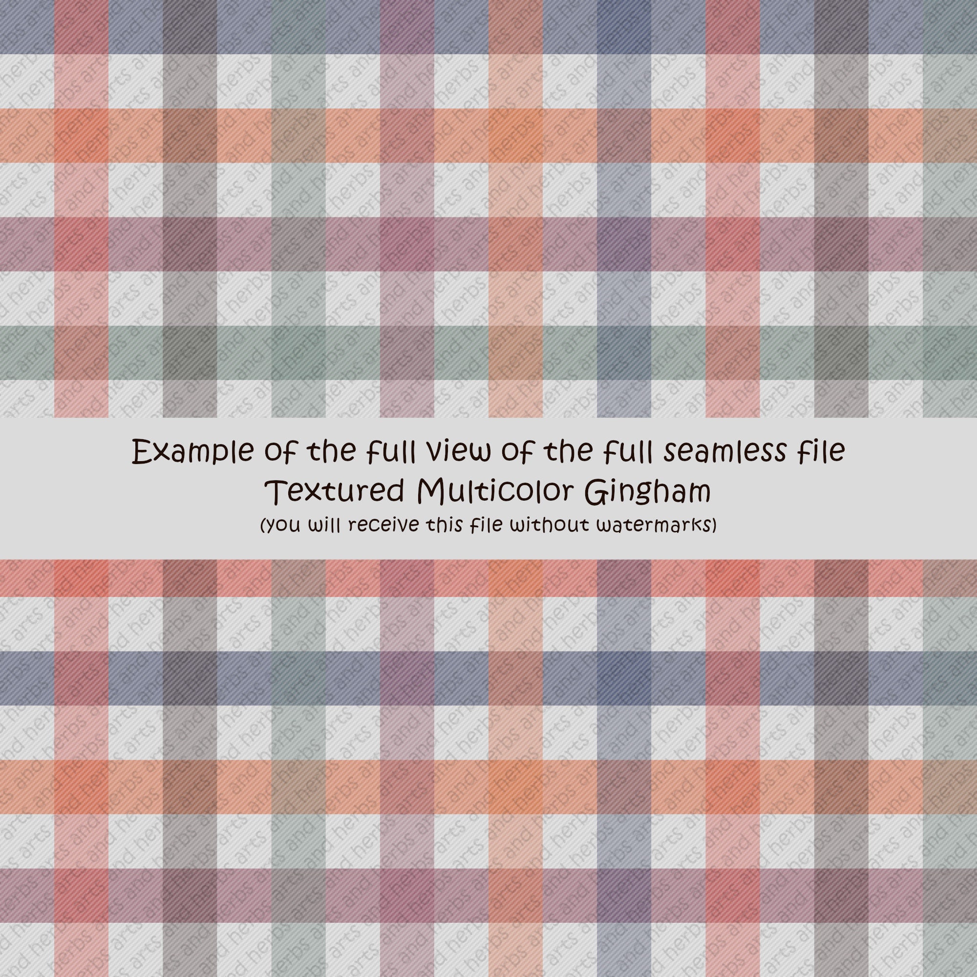 Gingham With Woven Texture Seamless Pattern - Etsy