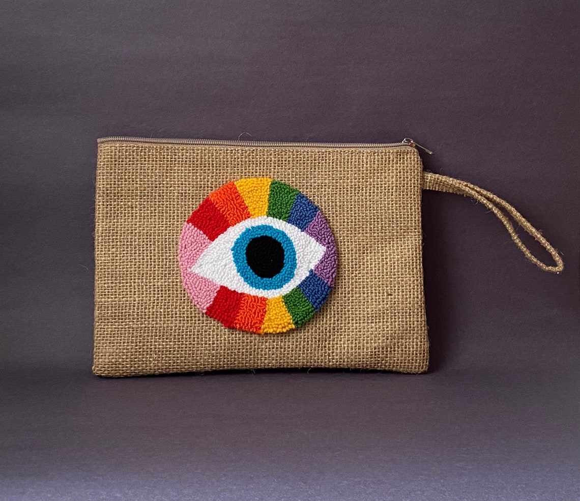 Evil Eye Clutch Bag Handmade Punch Clutch Evening - Etsy