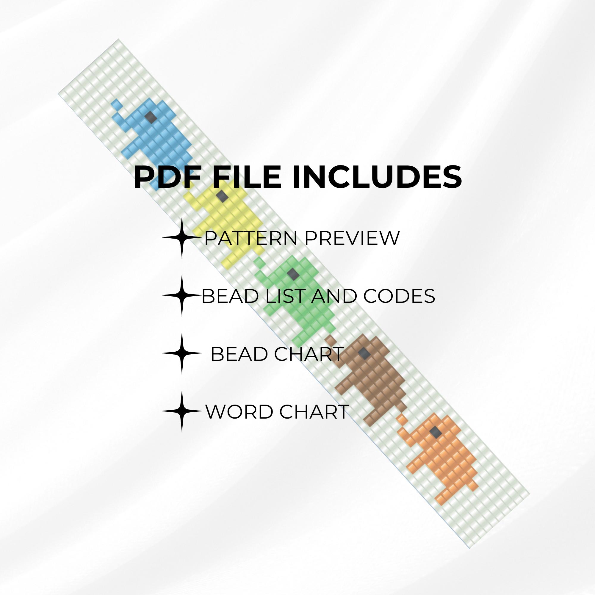 Elephant Bead Loom Bracelet Pattern, Cute Animal Design for Miyuki ...