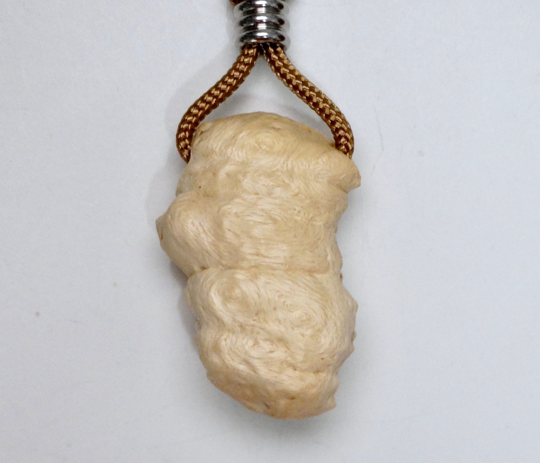BEECH - Beautiful Beech Tree Bead Made of Fresh Wood on a Necklace ...