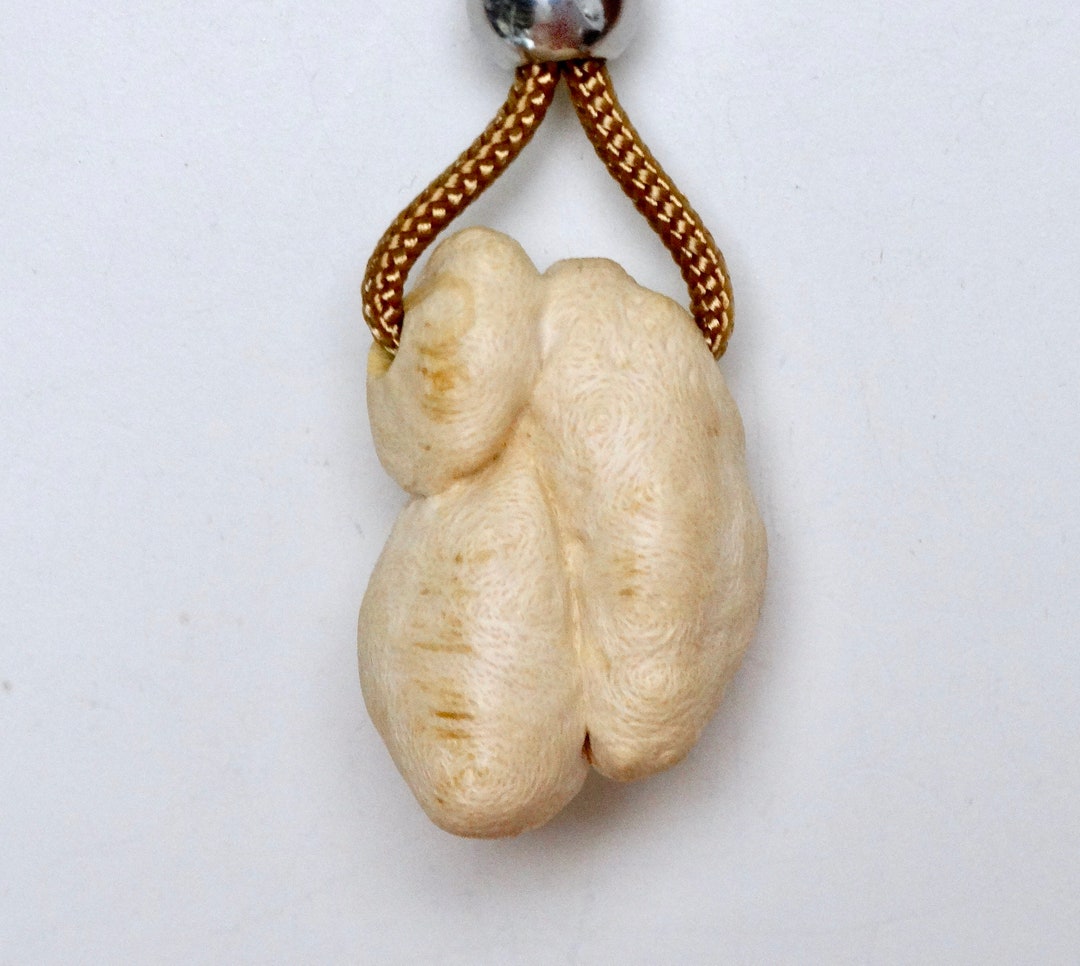 BEECH - Very Noble Beech Tree Bead Made of Fresh Wood on a Necklace ...