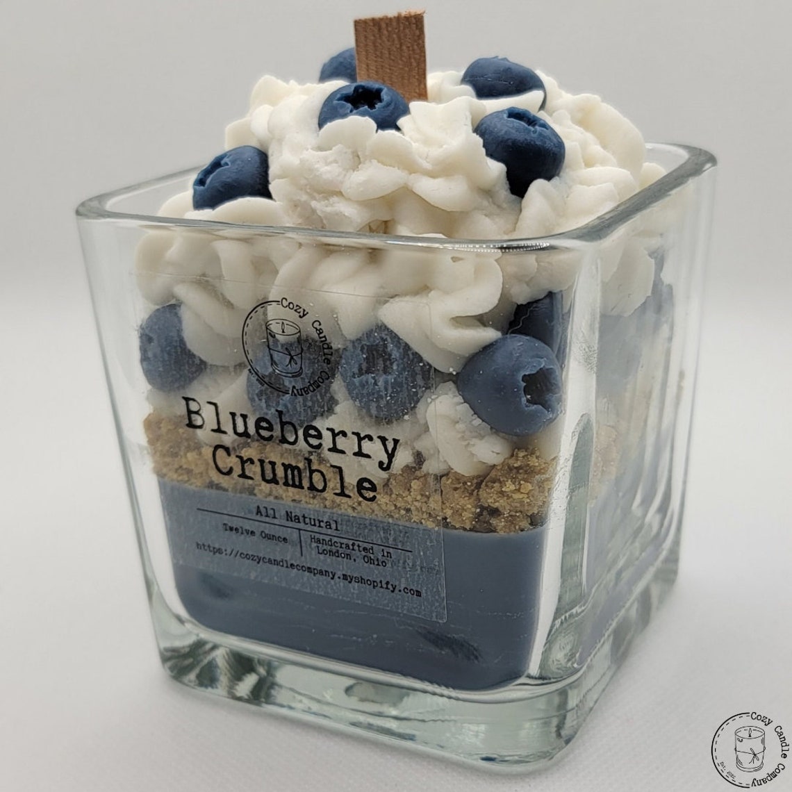 Blueberry Crumble Dessert Candle - Etsy