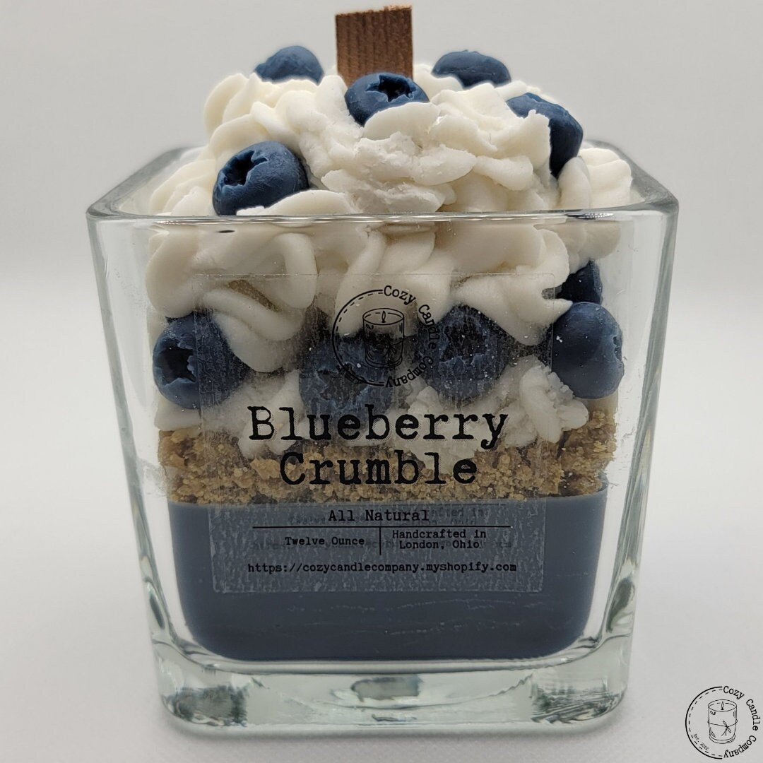 Blueberry Crumble Dessert Candle - Etsy