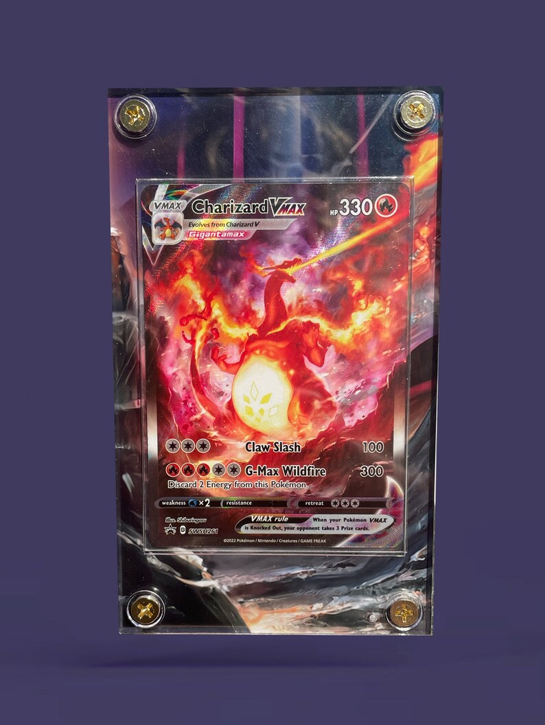 Charizard VMAX Custom Pokemon Card Display Case - Etsy New Zealand