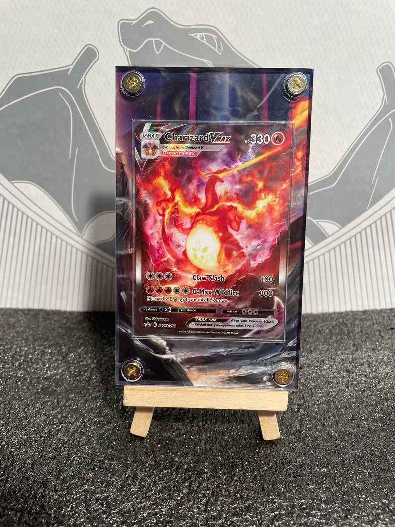 Charizard VMAX Custom Pokemon Card Display Case - Etsy New Zealand