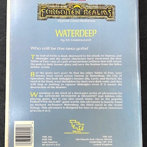 Advanced Dungeons & Dragons 2nd Edition Forgotten Realms Official Game ...