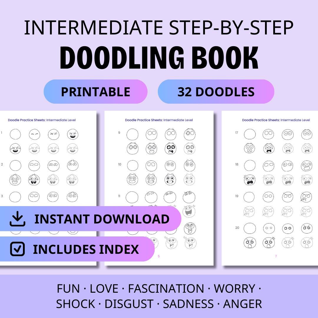 How to Draw Book Annotation Reactions | Cute Doodles | Intermediate ...
