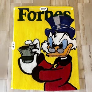 Scrooge Mcduck X Forbes Tufted Rug - Etsy