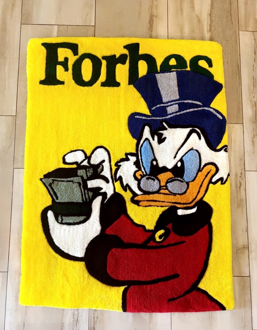 Scrooge Mcduck X Forbes Tufted Rug - Etsy