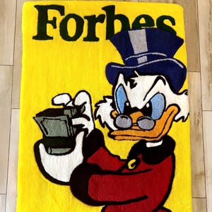 Scrooge Mcduck X Forbes Tufted Rug - Etsy