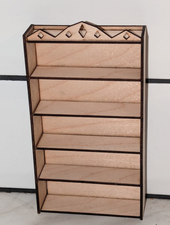 Dolls house shelf unit store