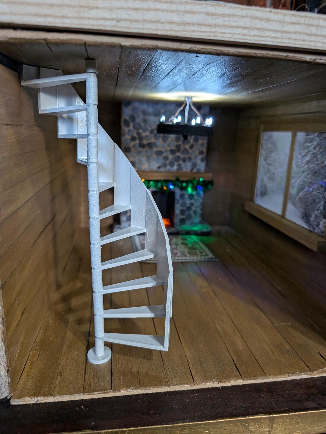 1:12 Scale Dolls House Stairs Kit, Spiral Ultra Modern. - Etsy