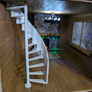 1:12 Scale Dolls House Stairs Kit, Spiral Ultra Modern. - Etsy