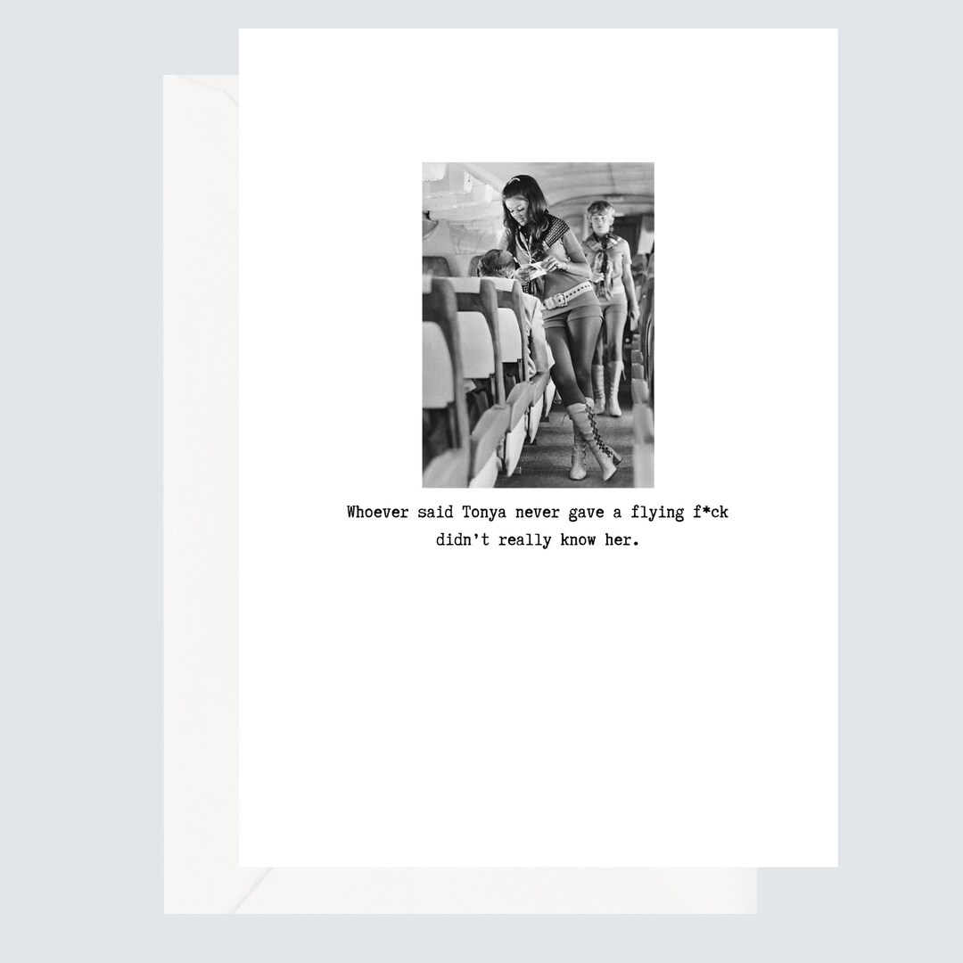 Zero Fs Given | Flight Attendant Humor | Funny Greeting Card | Vintage ...