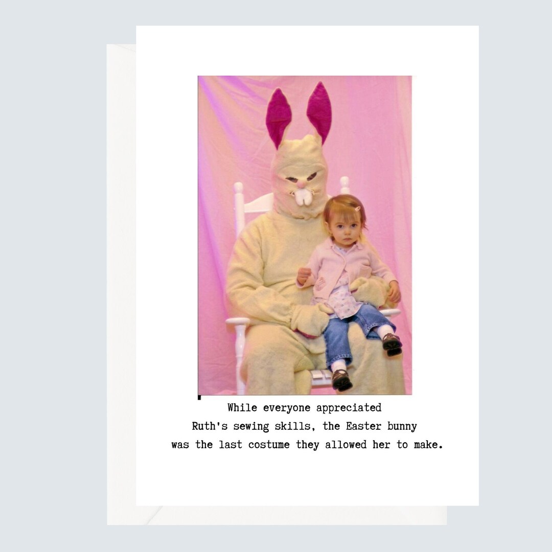 Funny Easter Greeting Card Vintage Photo Cards Sarcastic Cards 5 X7 ...