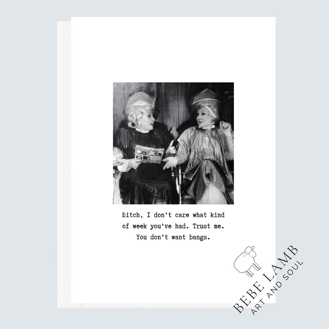 Funny Vintage Greeting Card | Card for Best Friend | Irreverent Cards ...
