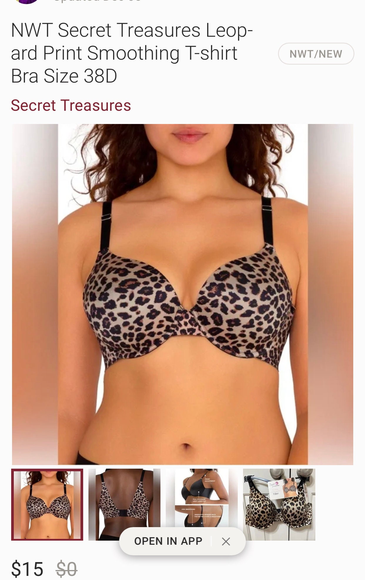 Secret Treasure Full Coverage Back & Side Smoothing Bra - Etsy